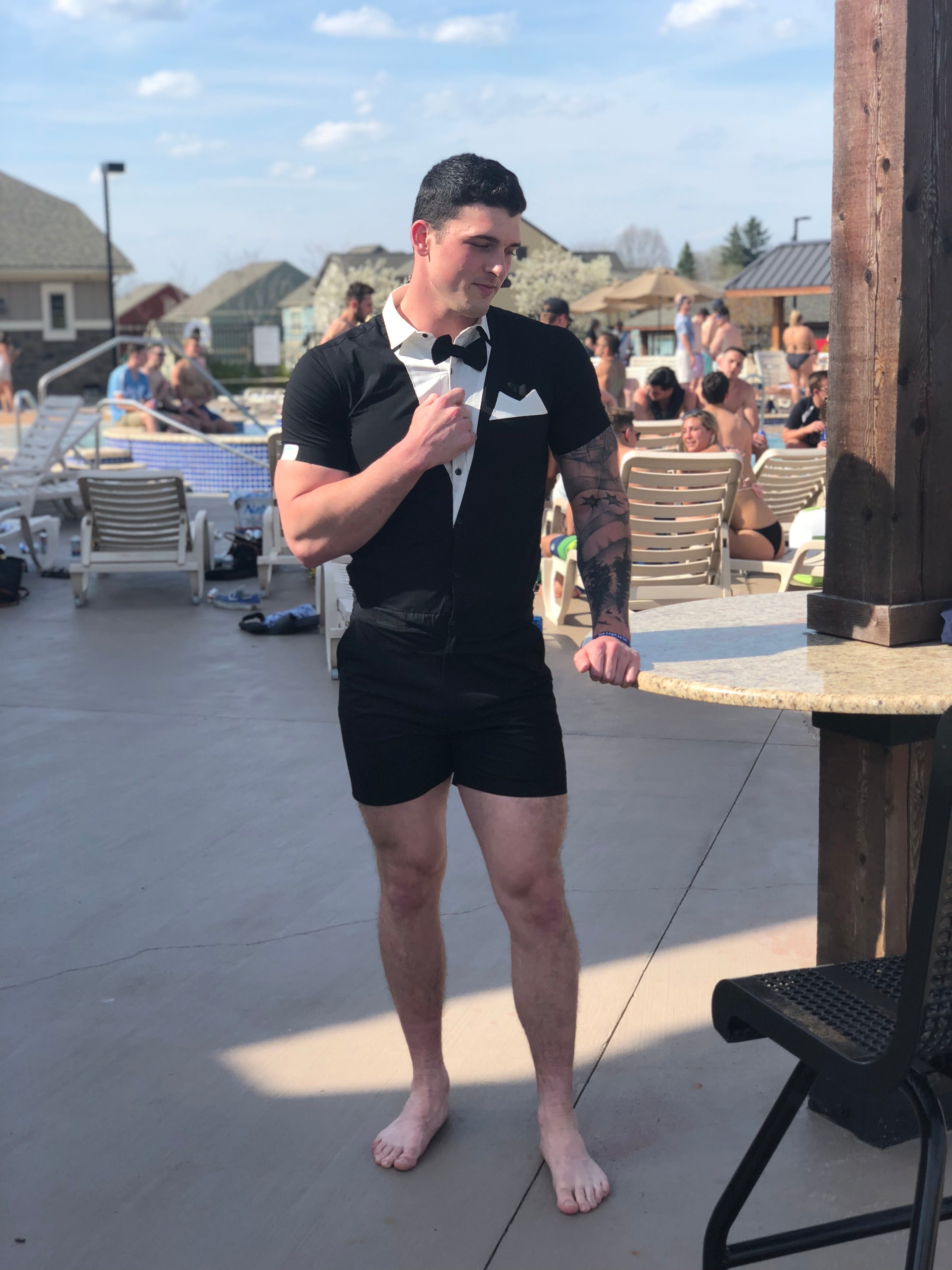Male Romper - Tuxedo – Zesties Inc